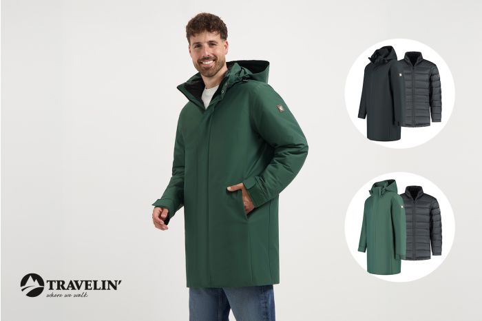 De Standaard Shop - 3-in-1 winterjas heren Hoyt - Travelin'
